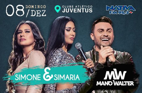 Mano Walter e Simone e Simaria se apresentam no Clube Atlético Juventus ...